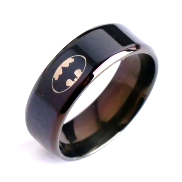 Accessories | New Engraved 4 Round Batman Symbol Hero Polished Black ...